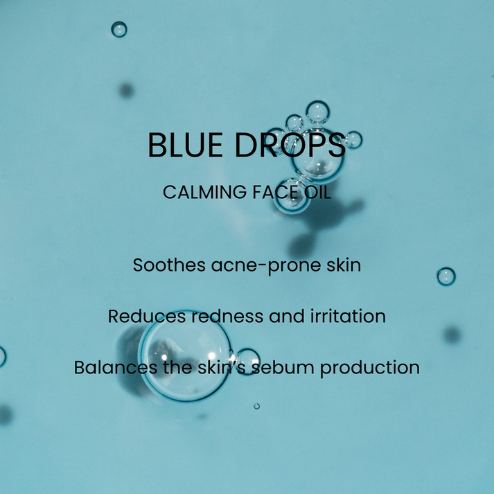 Blue Drops calming facial oil I RAAW Alchemy – Raawalchemy.com