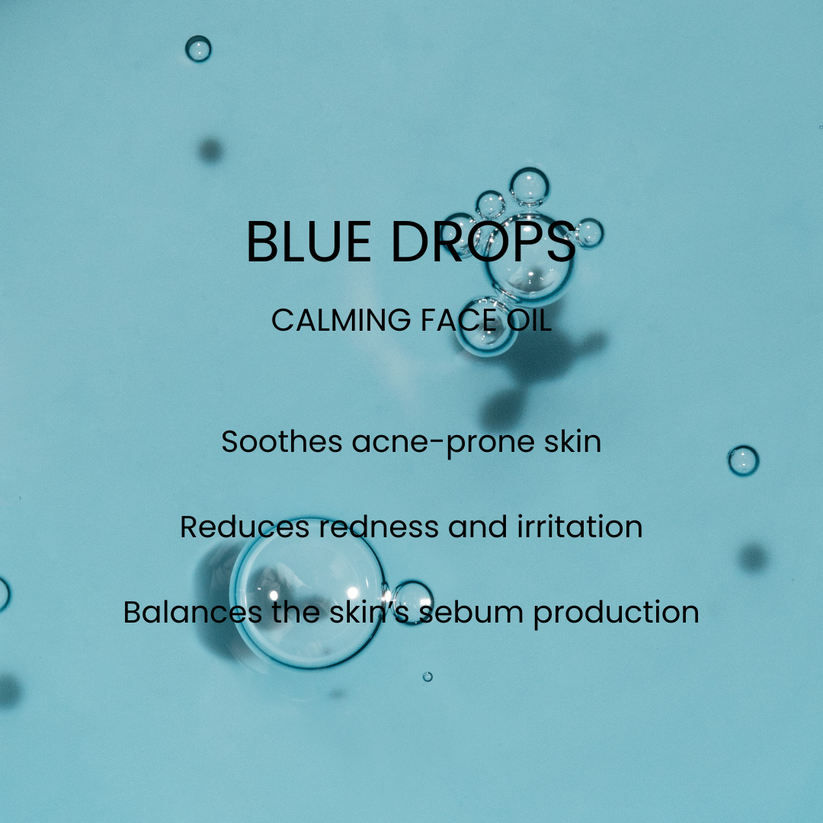 Blue Drops calming facial oil I RAAW Alchemy – Raawalchemy.com